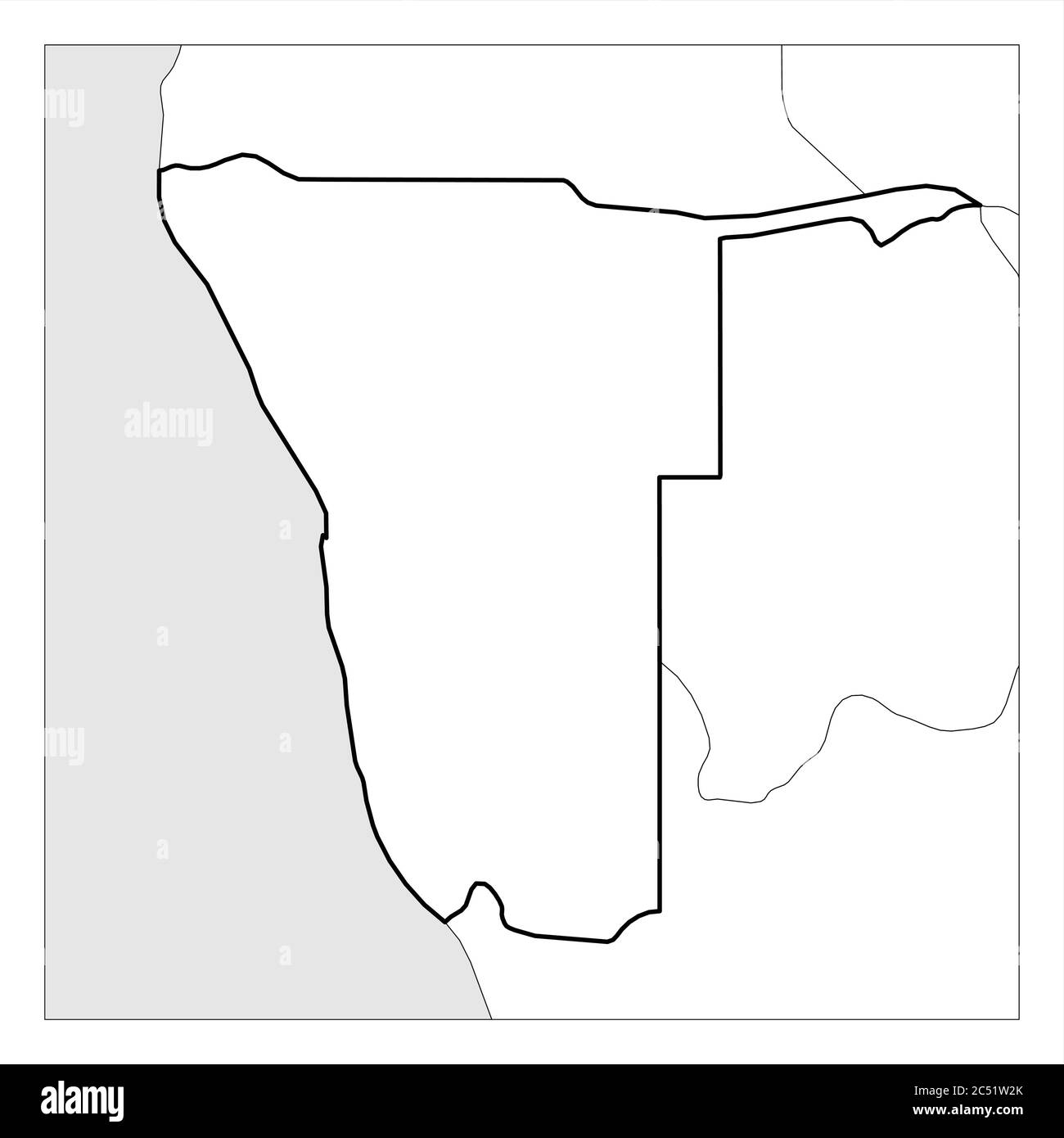 Map of namibia hi-res stock photography and images - Alamy