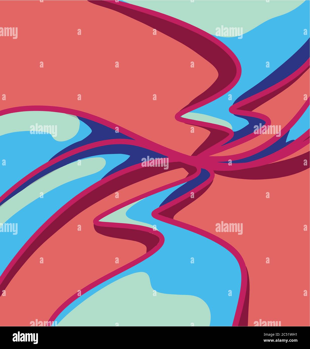 Abstract wavy background of crossing lines Stock Vector Image & Art - Alamy
