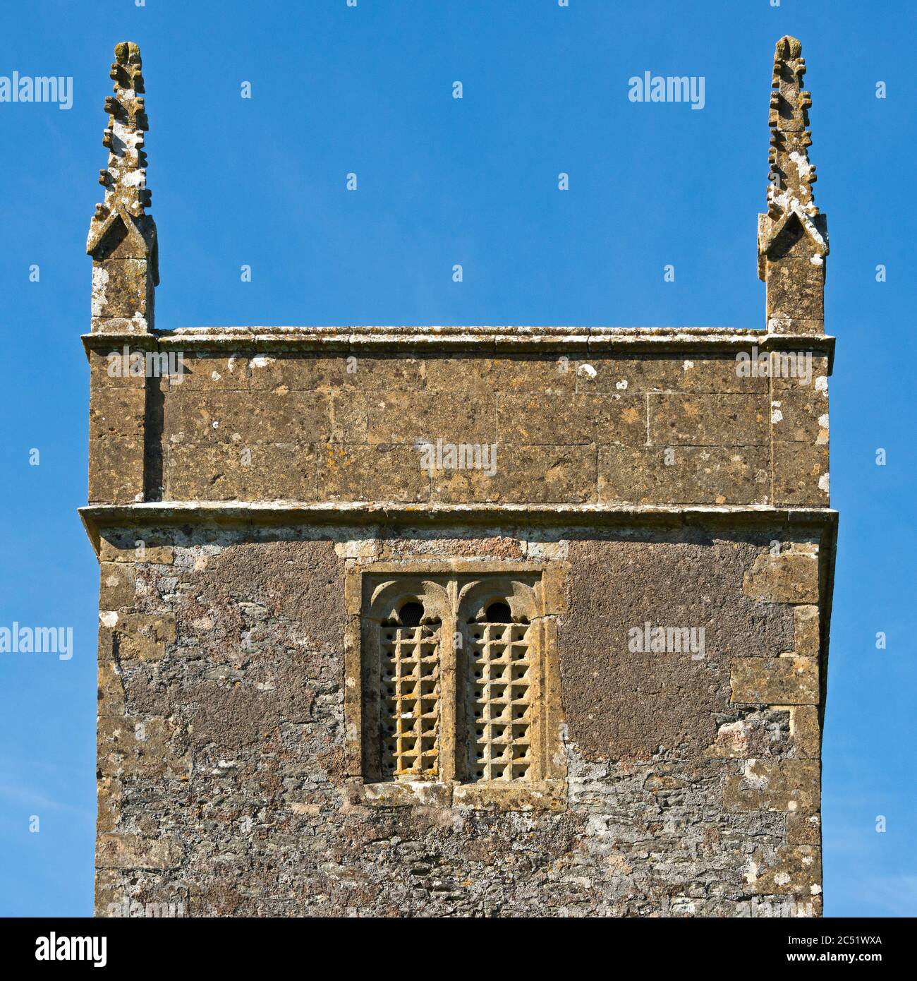 External view of the 16th century St Andrews old church at Holcombe ...