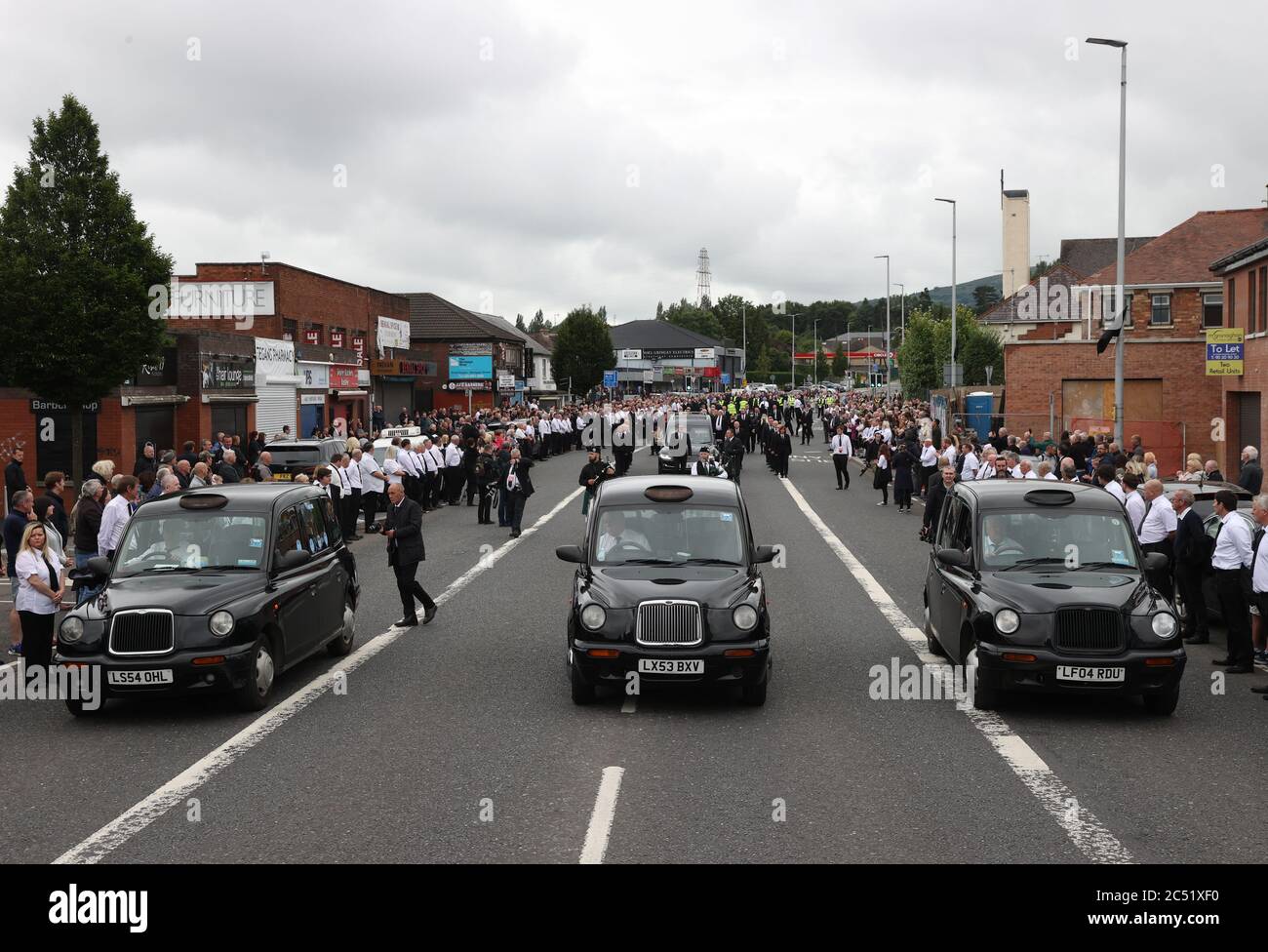 The funeral procession of senior Irish Republican and former leading ...