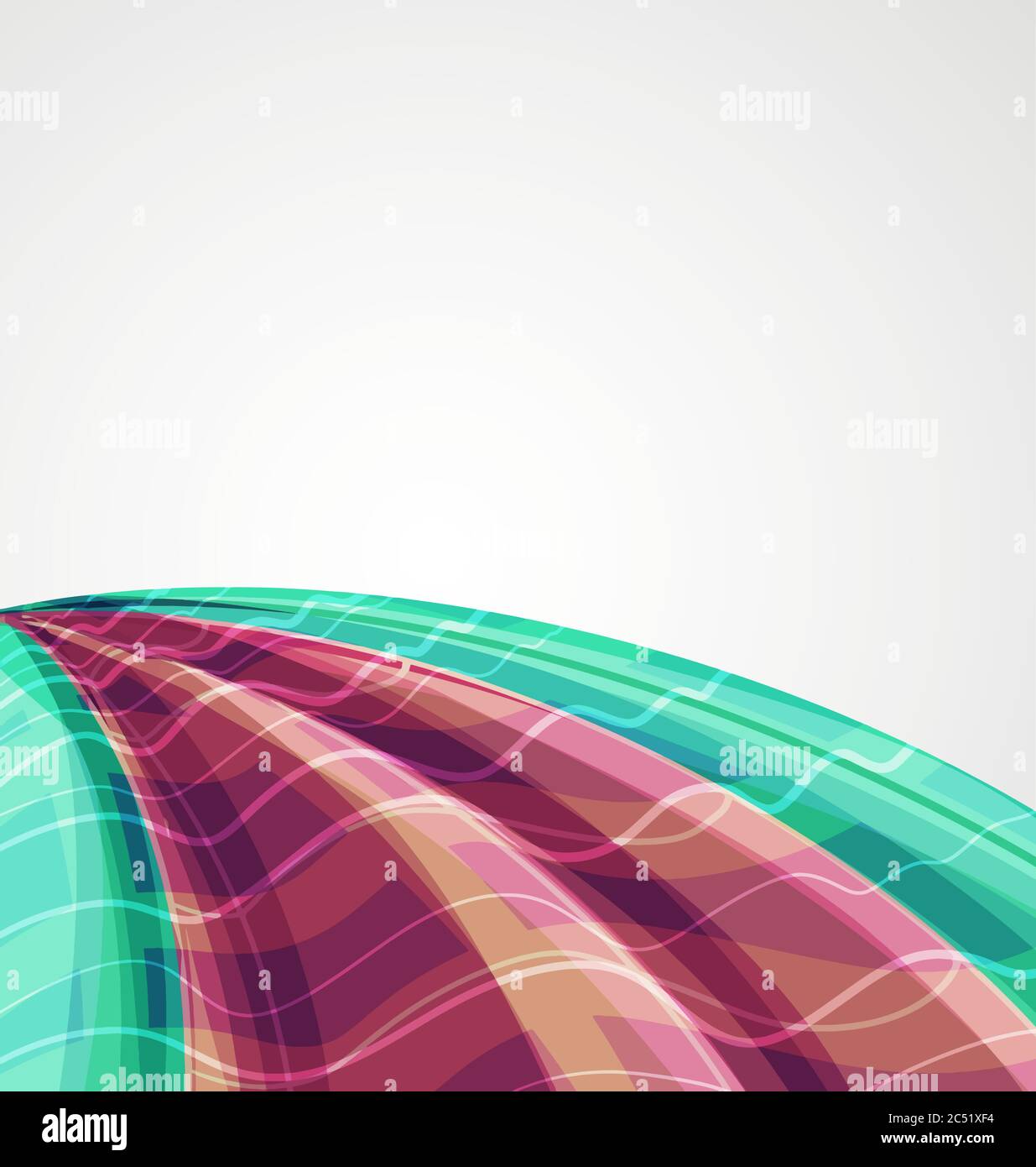 Road wavy lines in colorful abstract background Stock Vector Image ...