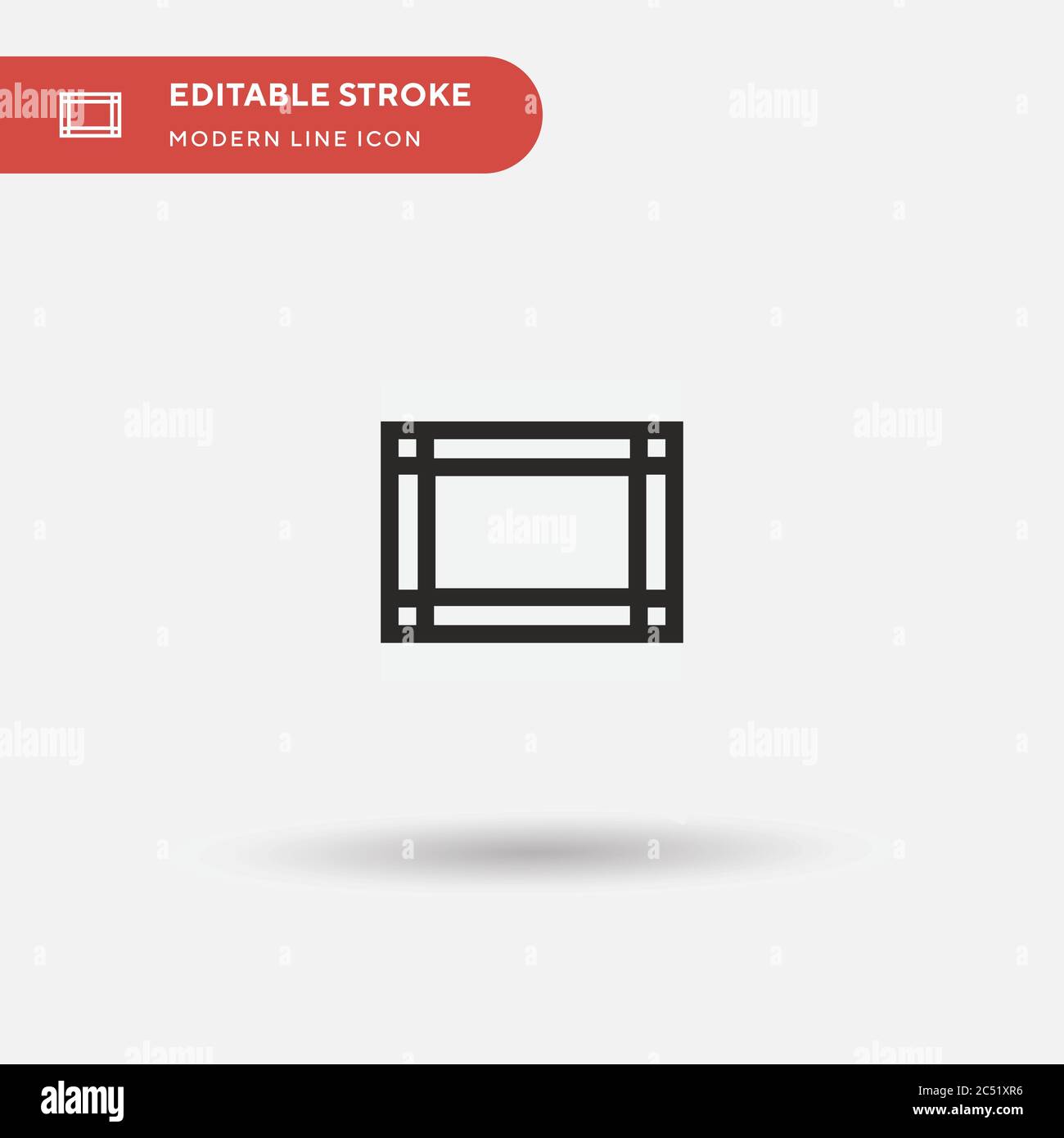 Frames Simple vector icon. Illustration symbol design template for web ...