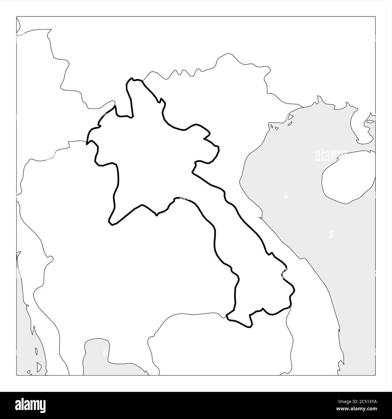 Map of laos hi-res stock photography and images - Alamy