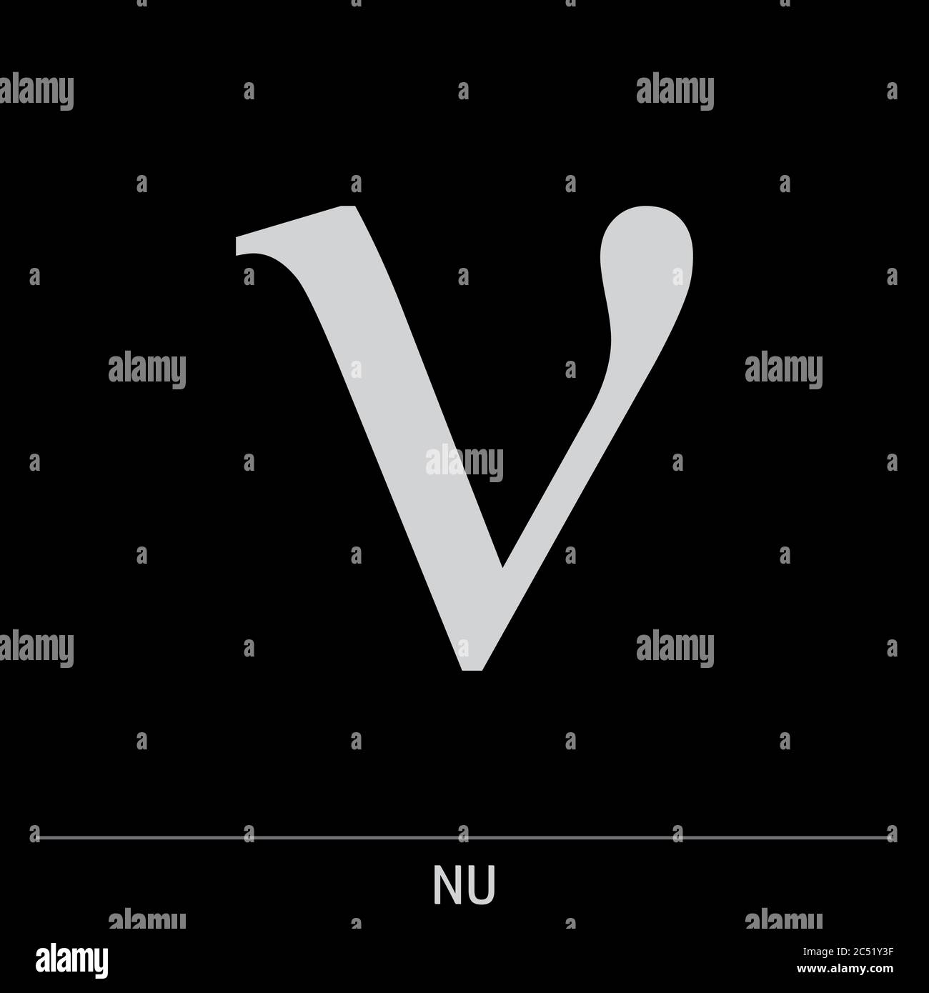 Nu greek letter icon Stock Vector Image & Art - Alamy