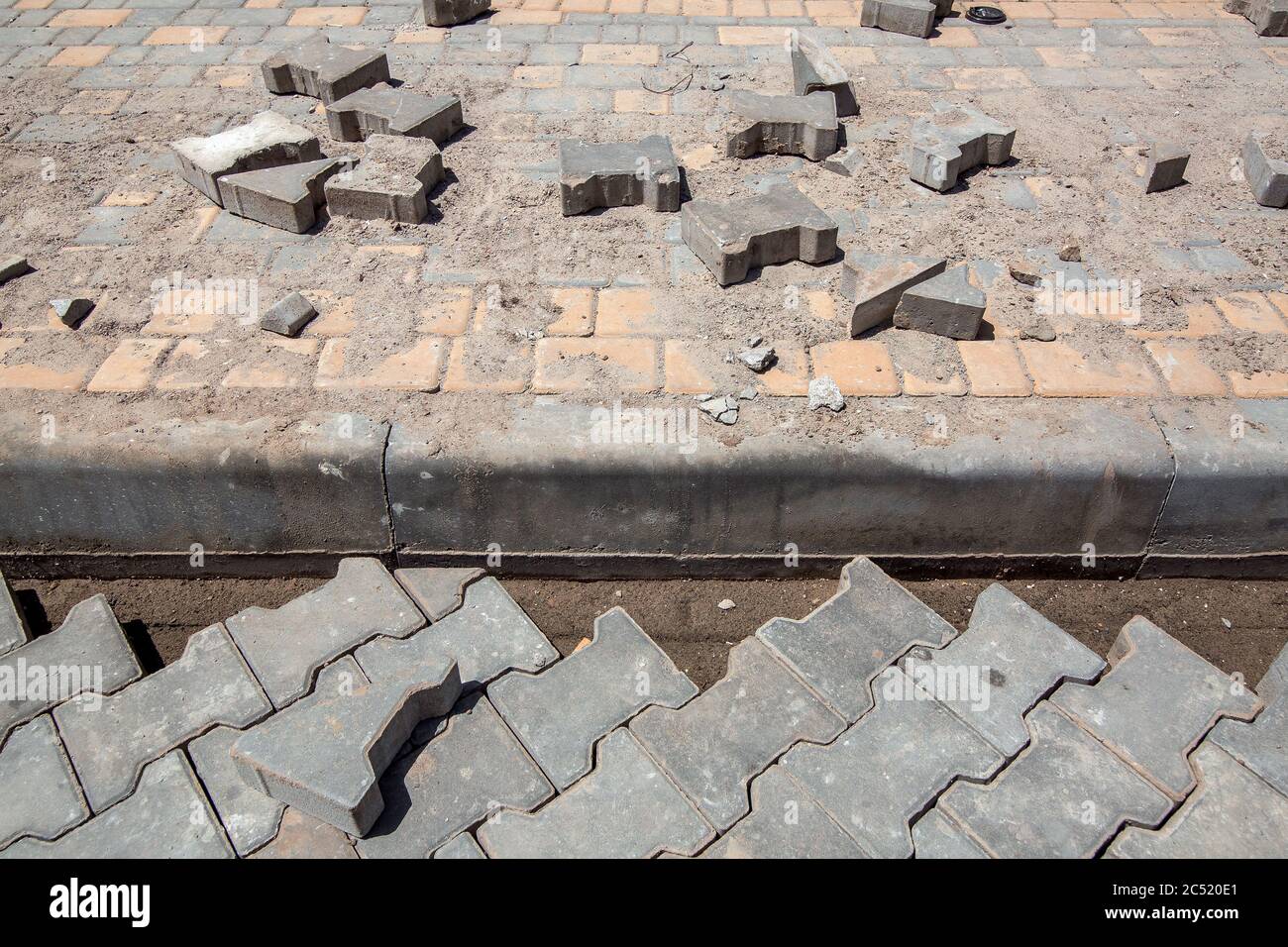 Pedestrian Road Sidewalk Texture High Resolution Stock Photography and ...
