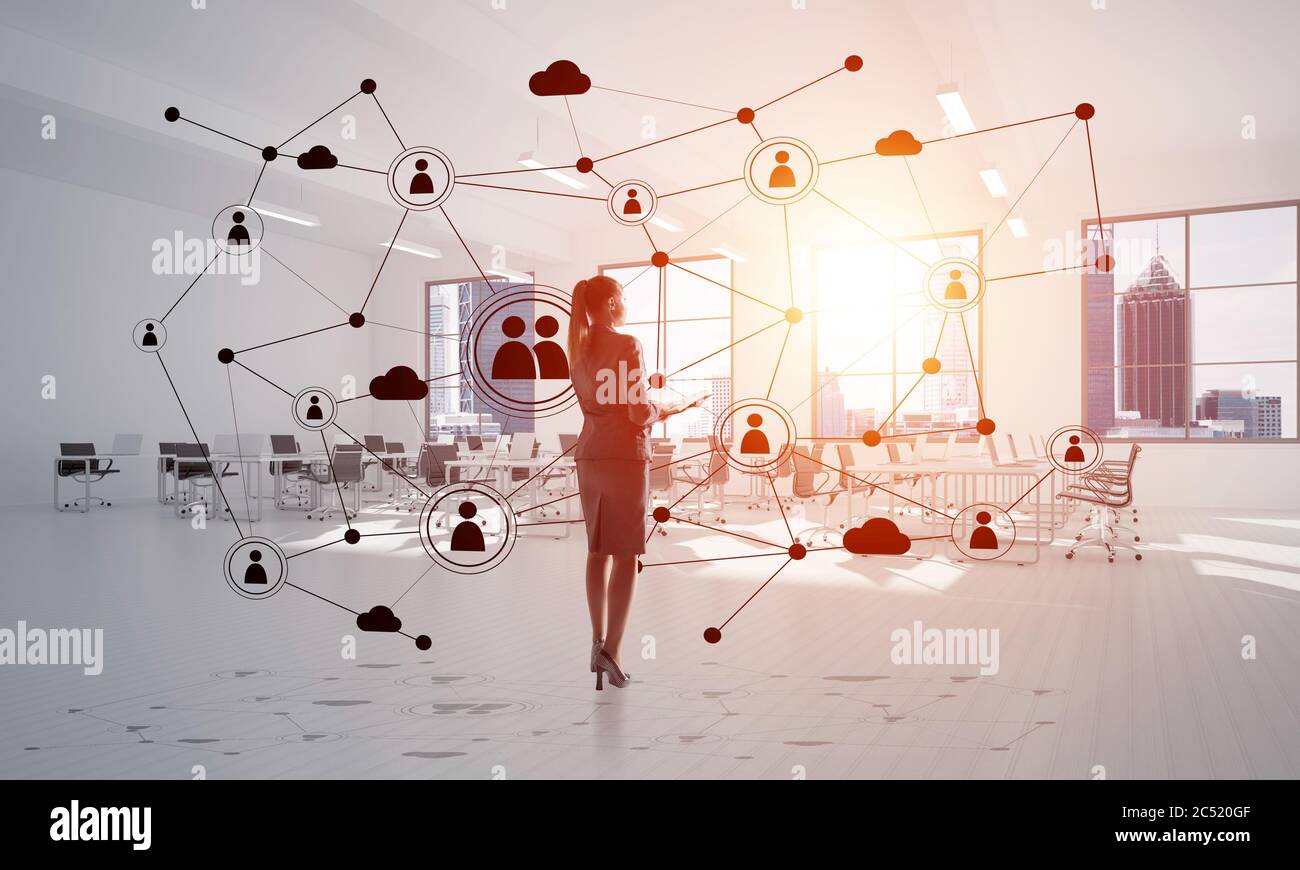 Networking and social communication concept as effective point for ...