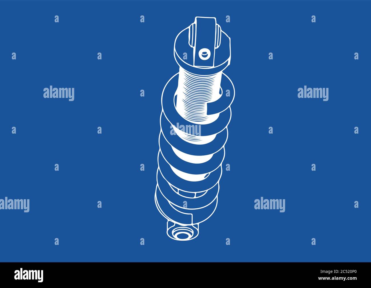 drawing shock absorber car vector Stock Vector Image & Art - Alamy
