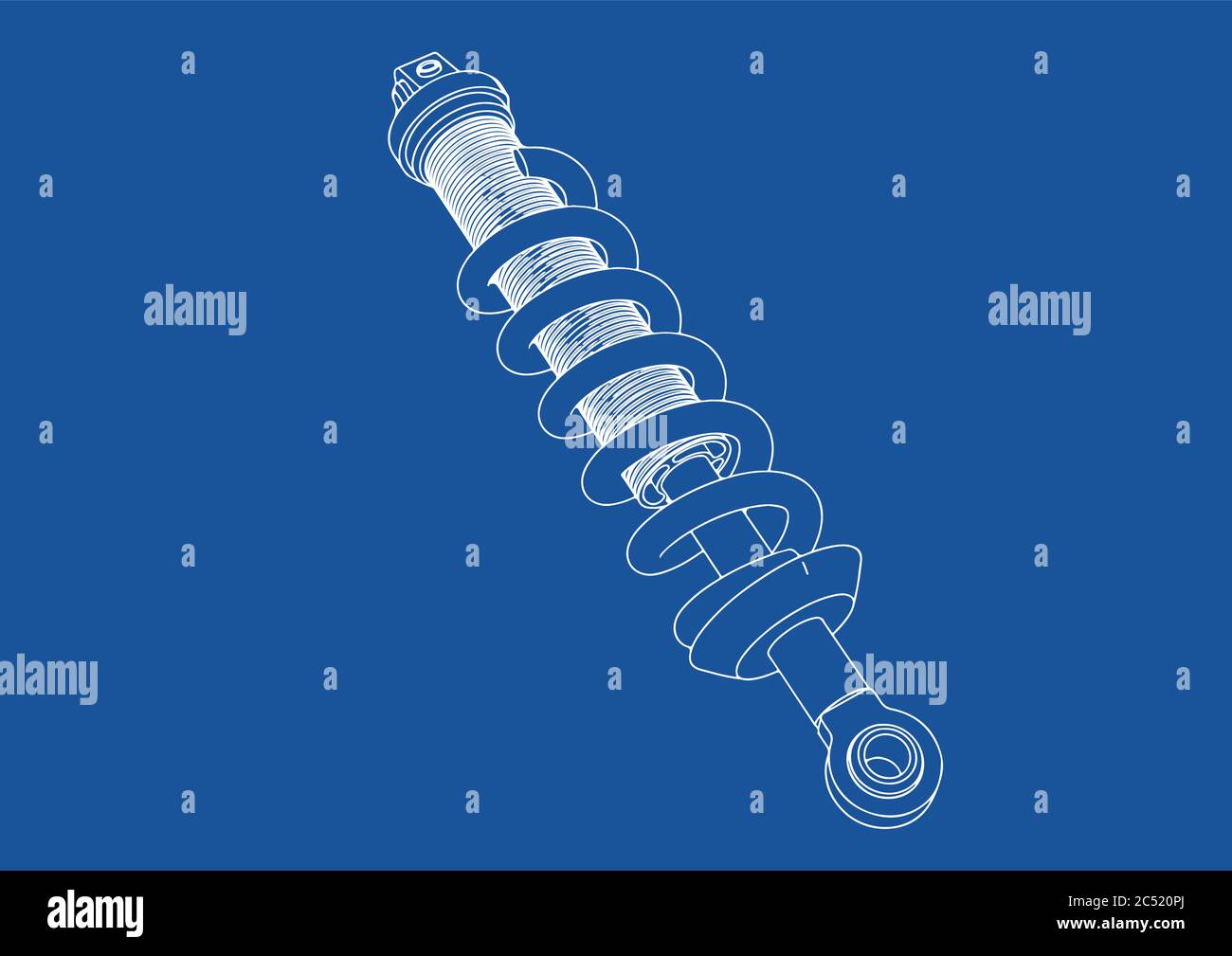 drawing shock absorber car vector Stock Vector Image & Art - Alamy