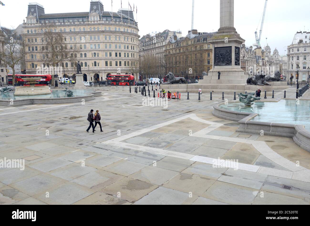 Empty square at london trafalgar hi-res stock photography and images ...