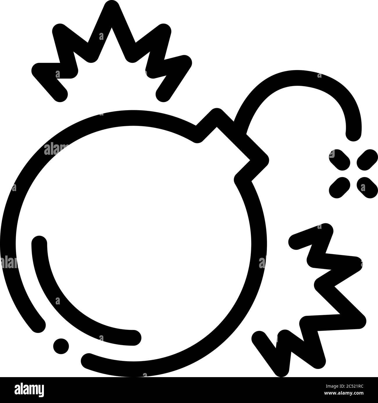 firework bomb icon vector outline illustration Stock Vector Image & Art ...