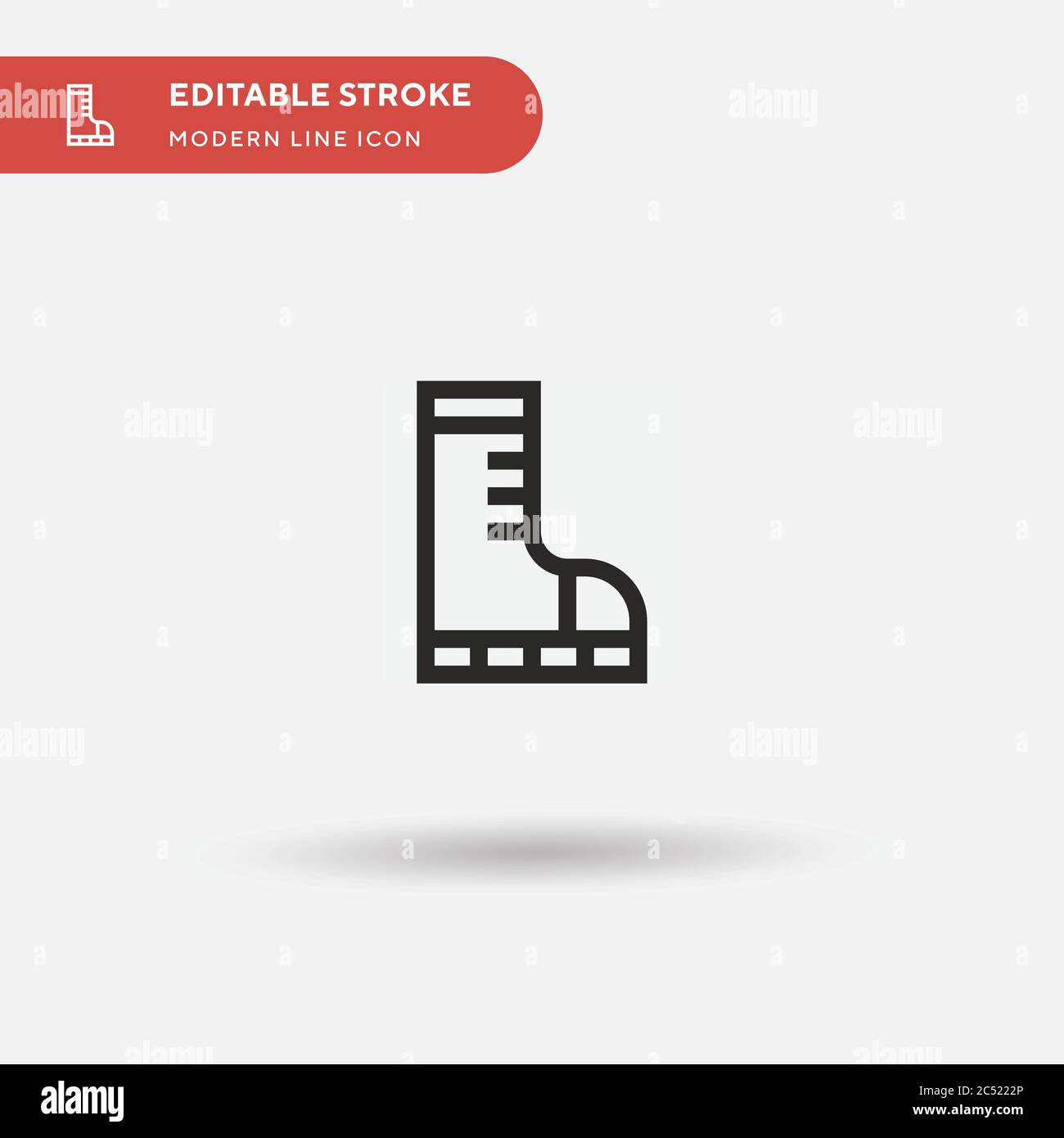 Boots Simple vector icon. Illustration symbol design template for web ...