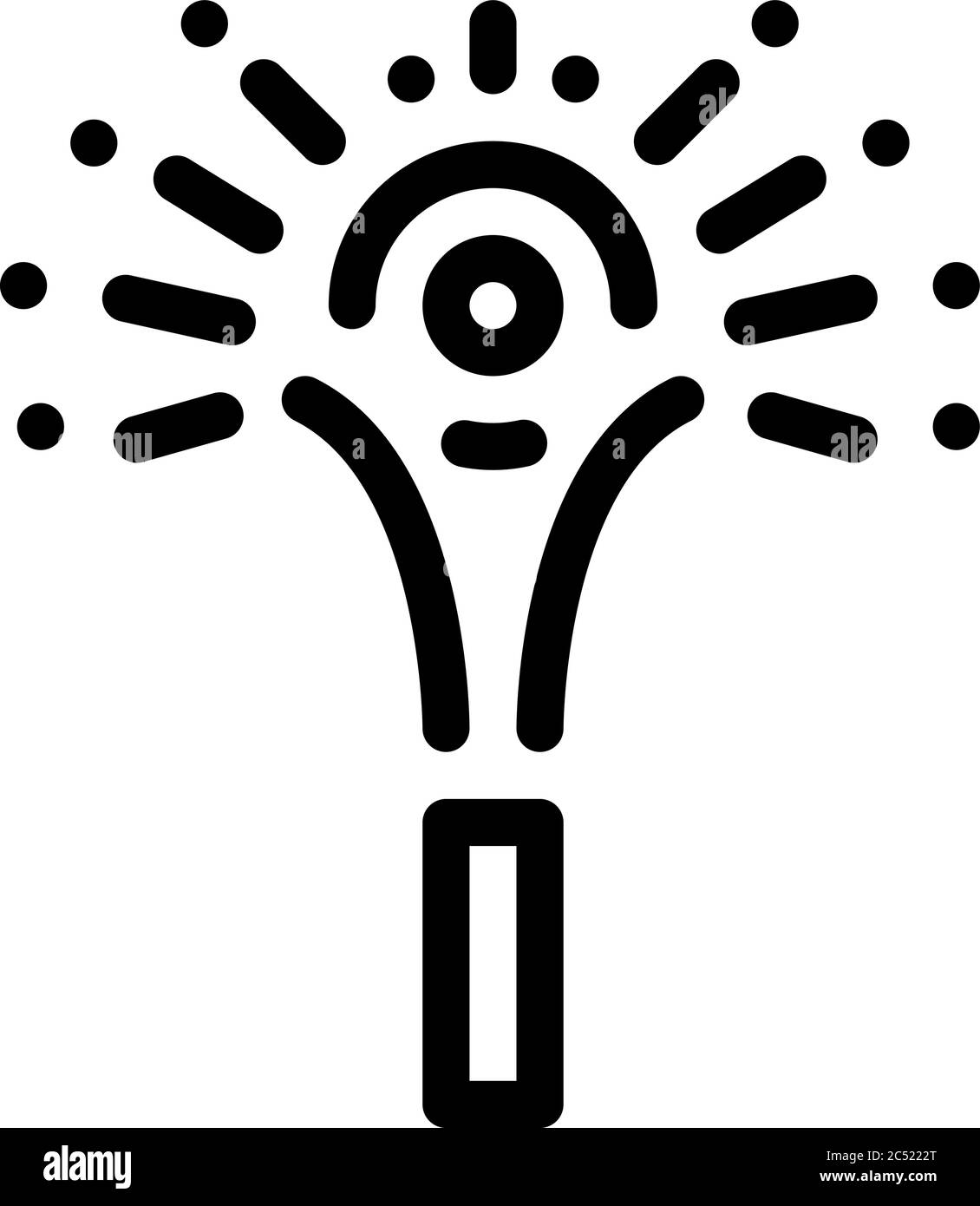 sparkling firework icon vector outline illustration Stock Vector Image ...