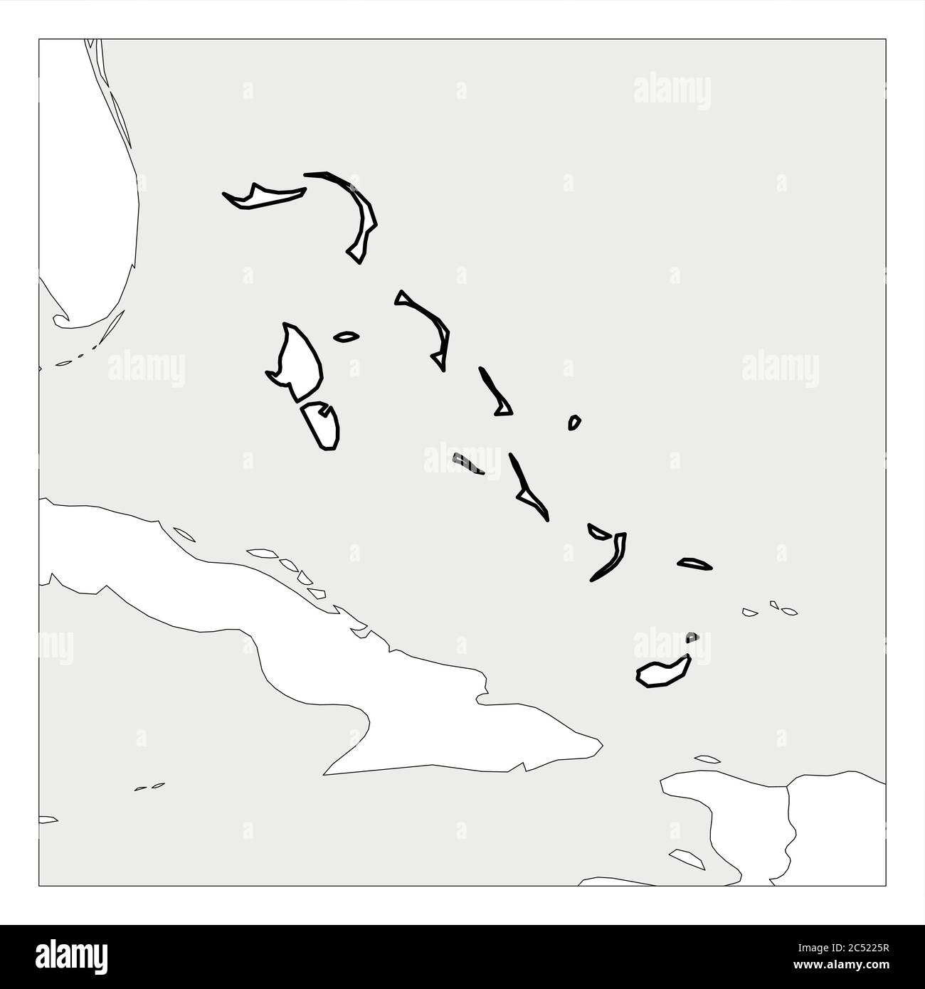 Map of the bahamas hi-res stock photography and images - Alamy