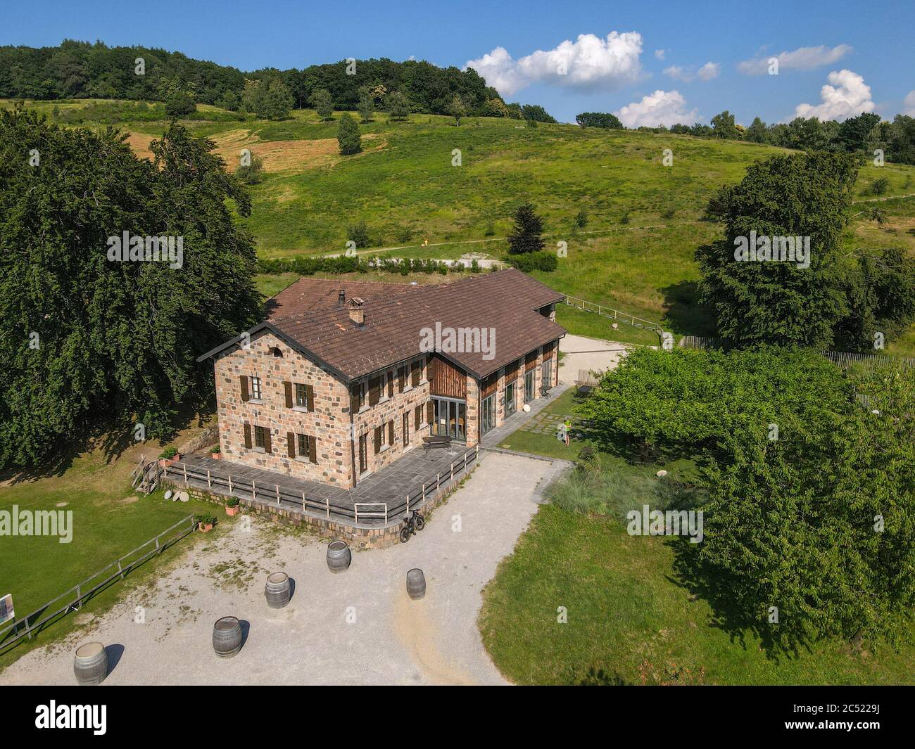 Rural restaurant of Vicania near Carona on the Swiss alps Stock Photo ...