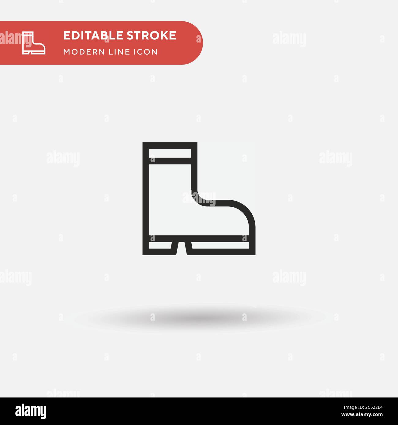 Boot Simple vector icon. Illustration symbol design template for web ...