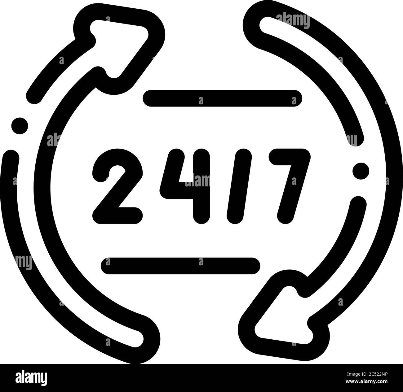 webshop working day and night icon vector outline illustration Stock ...