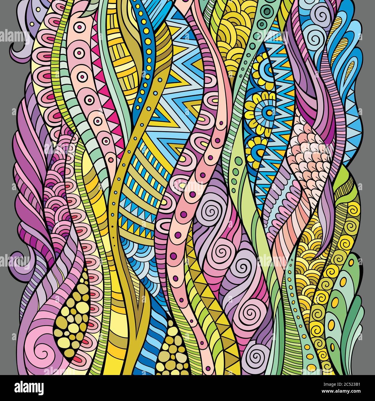 Abstract vector decorative waves background Stock Vector Image & Art ...