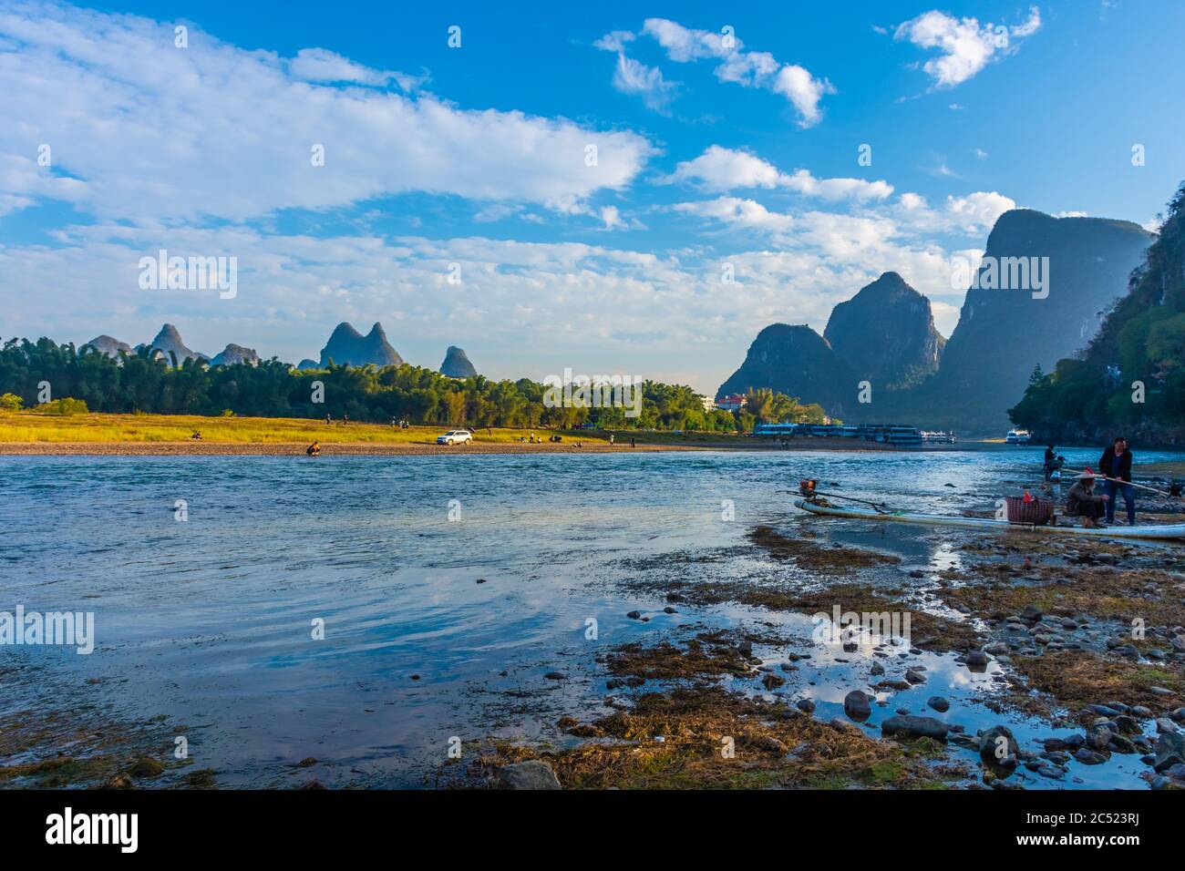 Landscape of the Li River in Yangshuo, China Stock Photo - Alamy