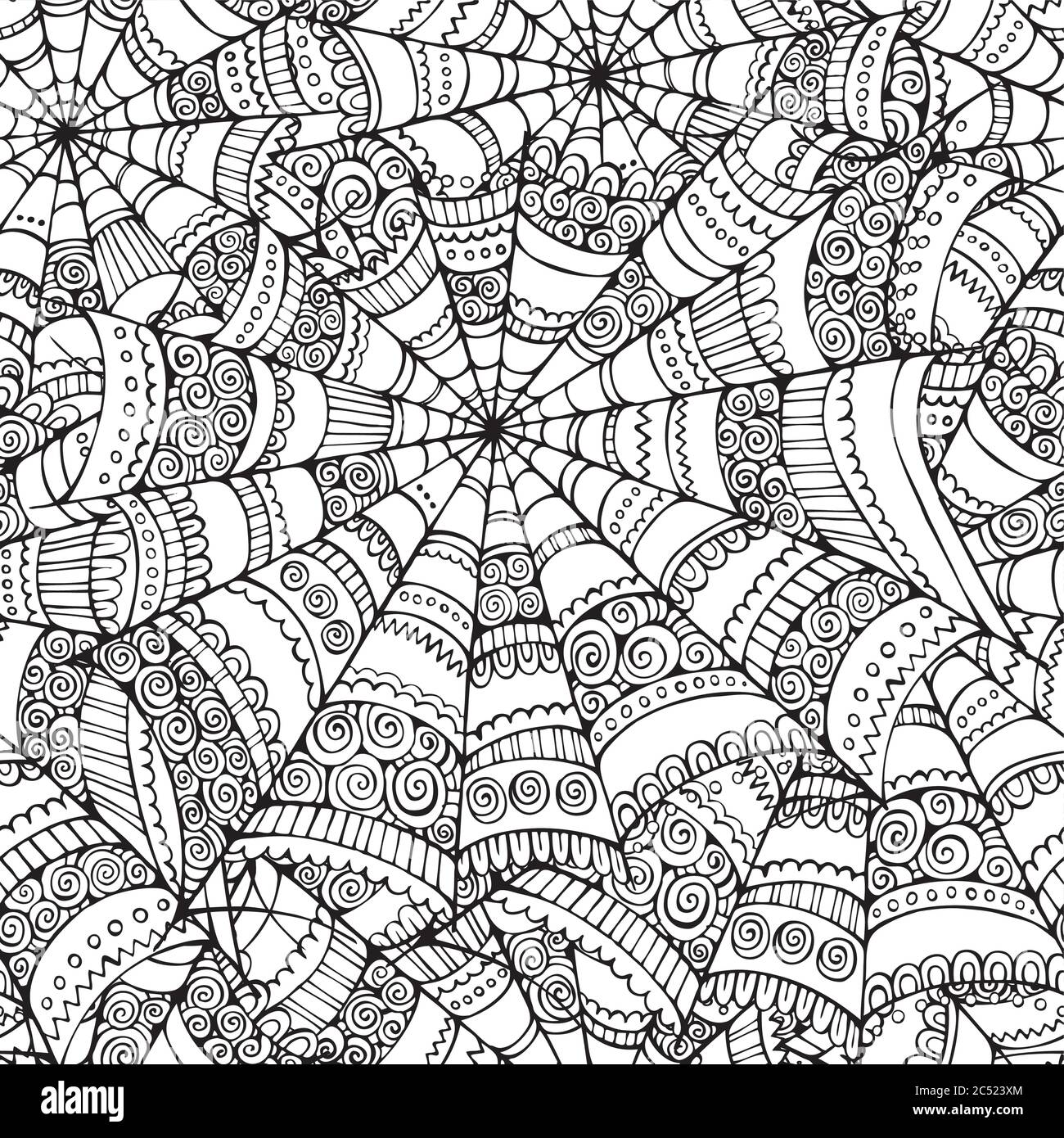 spider web seamless pattern Stock Vector Image & Art - Alamy