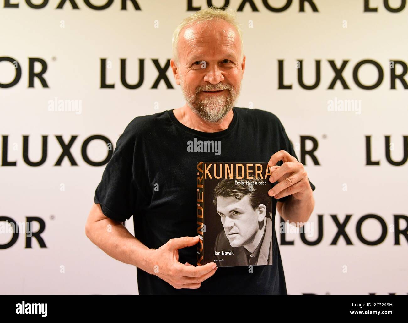 Prague, Czech Republic. 29th June, 2020. Czech author Jan Novak poses ...