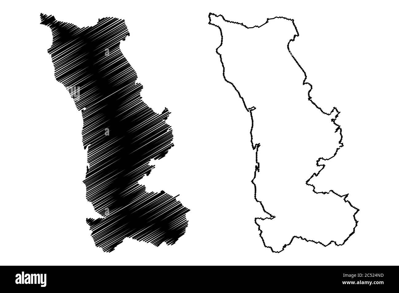 Map of manche Black and White Stock Photos & Images - Alamy