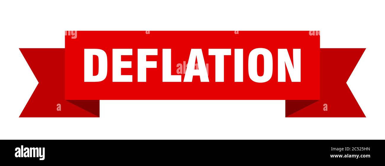 deflation ribbon. deflation isolated band sign. deflation banner Stock ...