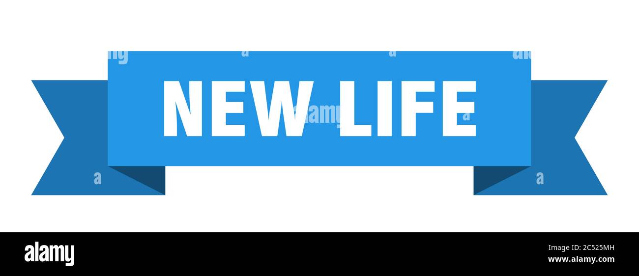 new life ribbon. new life isolated band sign. new life banner Stock ...