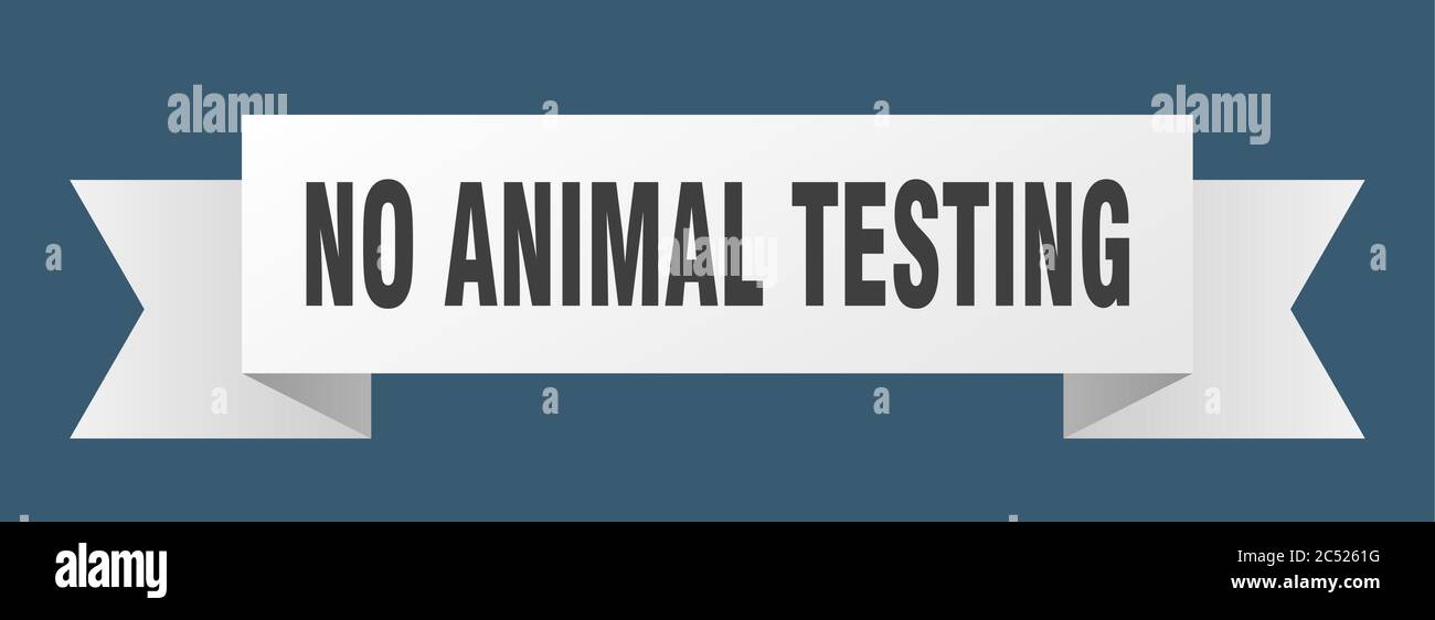 no animal testing ribbon. no animal testing isolated band sign. no ...