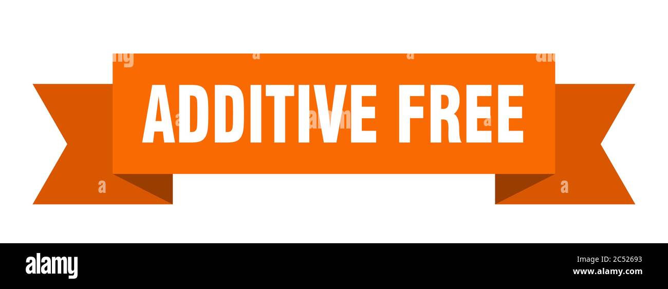 additive free ribbon. additive free isolated band sign. additive free ...