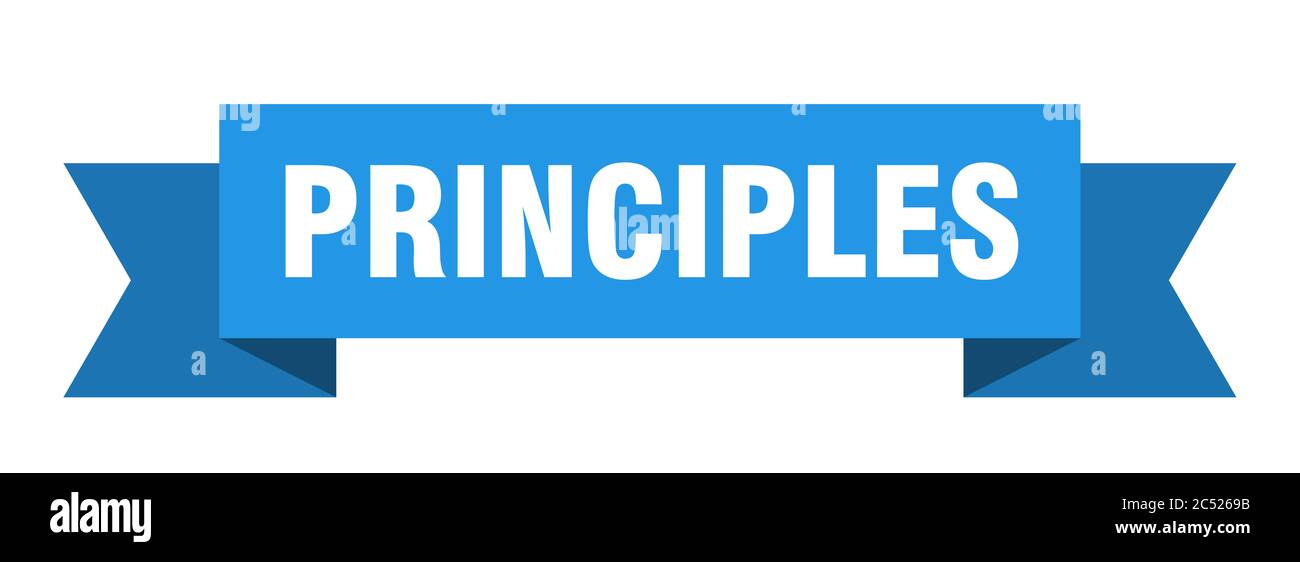 principles ribbon. principles isolated band sign. principles banner ...