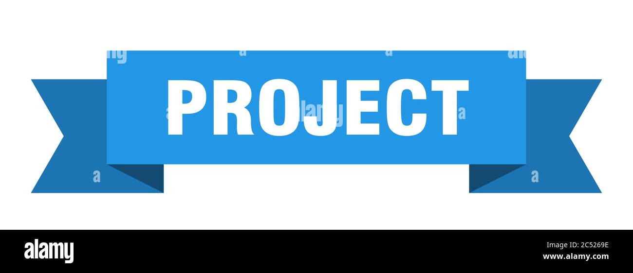 project ribbon. project isolated band sign. project banner Stock Vector ...