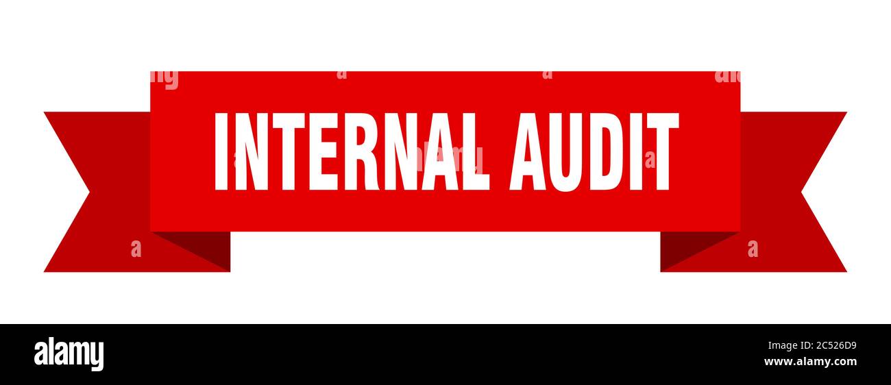 internal audit ribbon. internal audit isolated band sign. internal ...