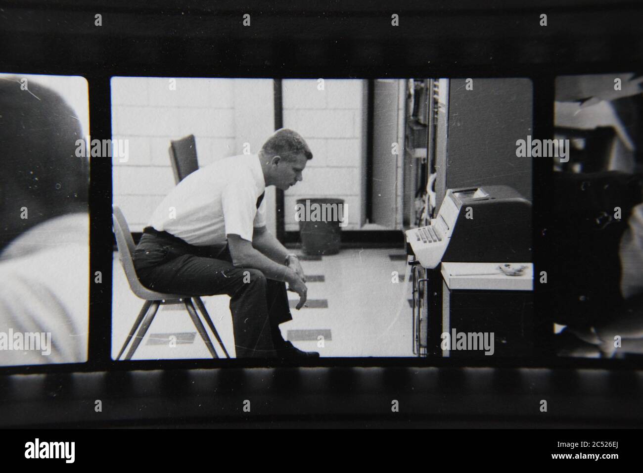 Fine 70s vintage contact print black and white photography of a ...