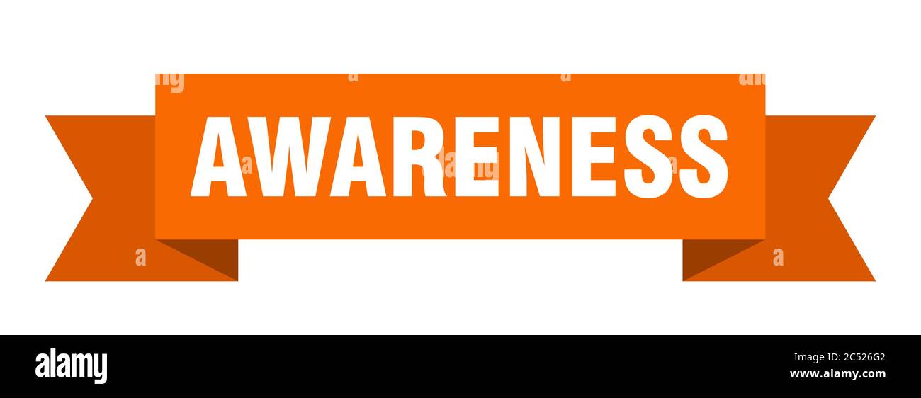 awareness ribbon. awareness isolated band sign. awareness banner Stock ...