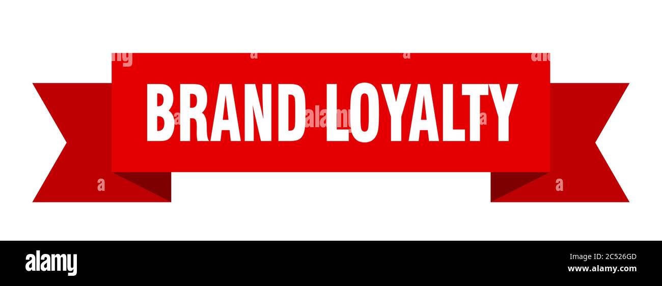 brand loyalty ribbon. brand loyalty isolated band sign. brand loyalty ...