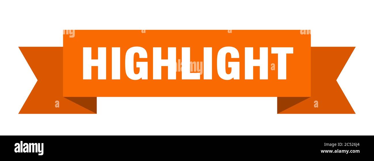 highlight ribbon. highlight isolated band sign. highlight banner Stock ...