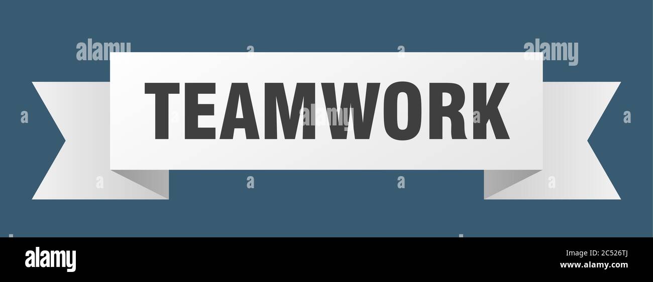 teamwork ribbon. teamwork isolated band sign. teamwork banner Stock ...