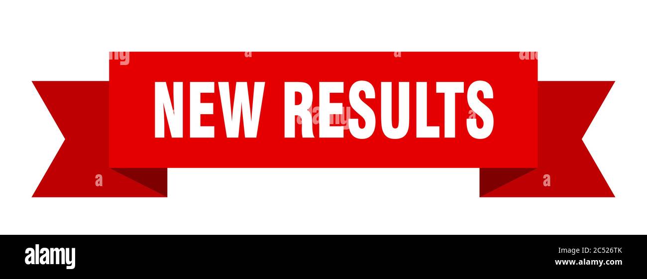 new results ribbon. new results isolated band sign. new results banner ...