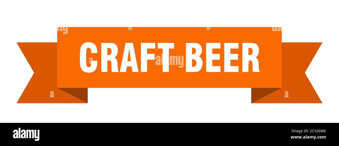 craft beer ribbon. craft beer isolated band sign. craft beer banner ...