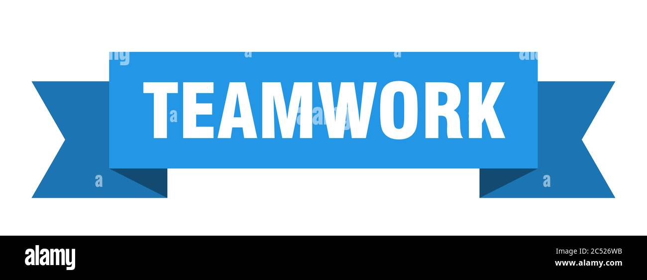 teamwork ribbon. teamwork isolated band sign. teamwork banner Stock ...