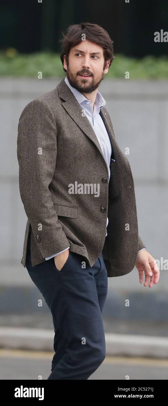 Fine Gael TD Eoghan Murphy leaving the convention centre where the Dail is meeting today due to ...