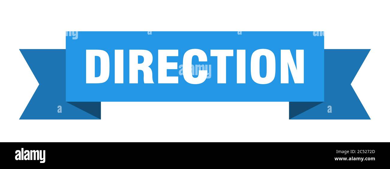 direction ribbon. direction isolated band sign. direction banner Stock ...