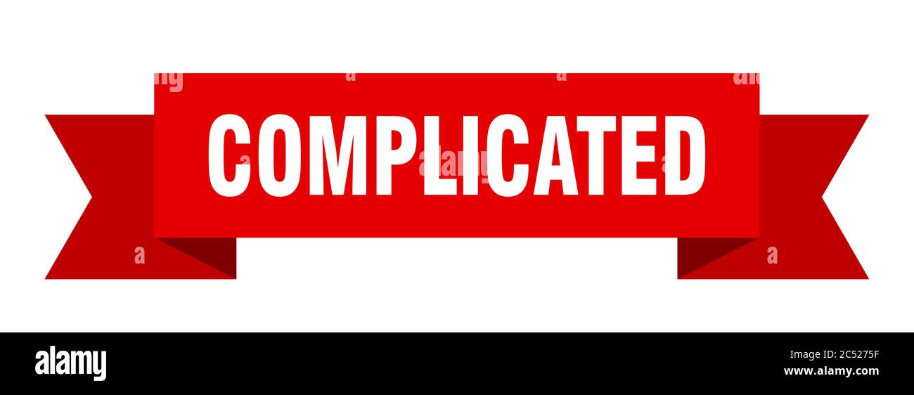 complicated ribbon. complicated isolated band sign. complicated banner ...