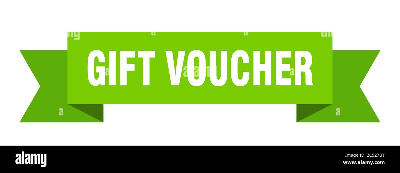 gift voucher ribbon. gift voucher isolated band sign. gift voucher ...