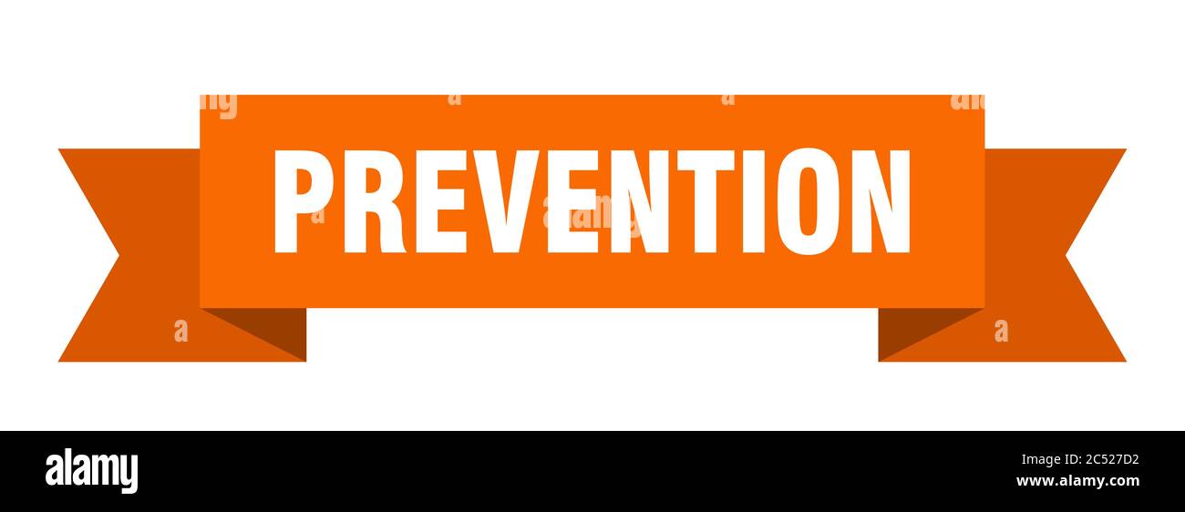 prevention ribbon. prevention isolated band sign. prevention banner ...
