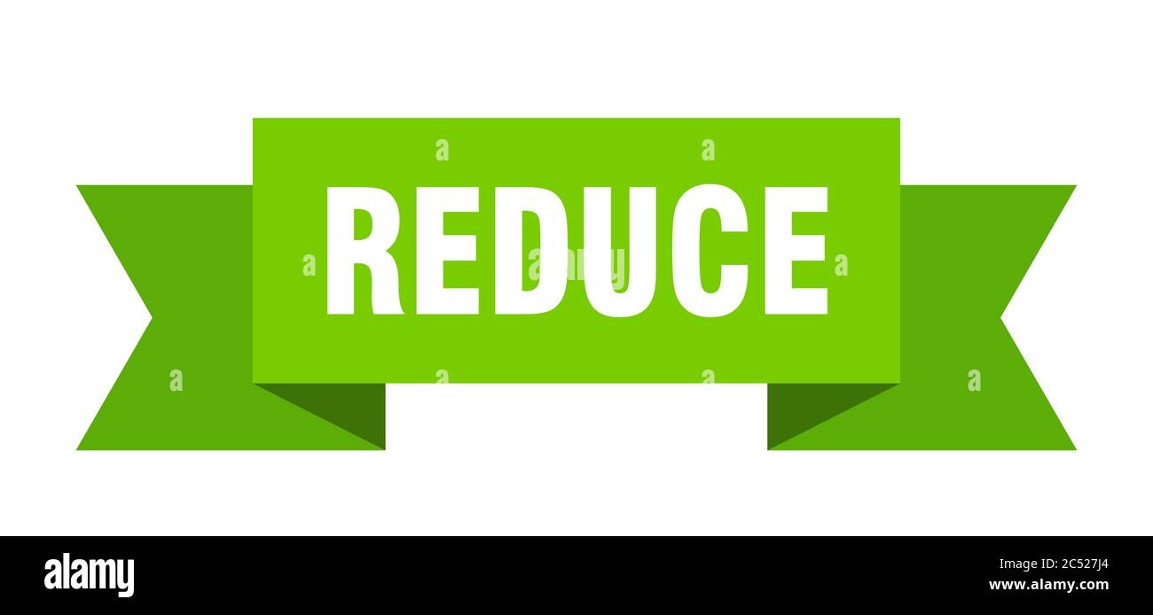 reduce ribbon. reduce isolated band sign. reduce banner Stock Vector ...