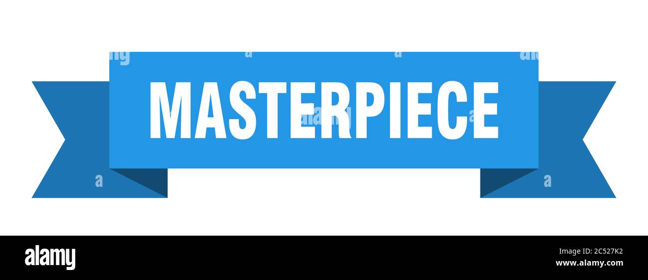 masterpiece ribbon. masterpiece isolated band sign. masterpiece banner ...
