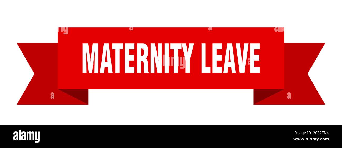 maternity leave ribbon. maternity leave isolated band sign. maternity ...