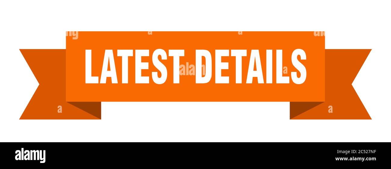 latest details ribbon. latest details isolated band sign. latest ...