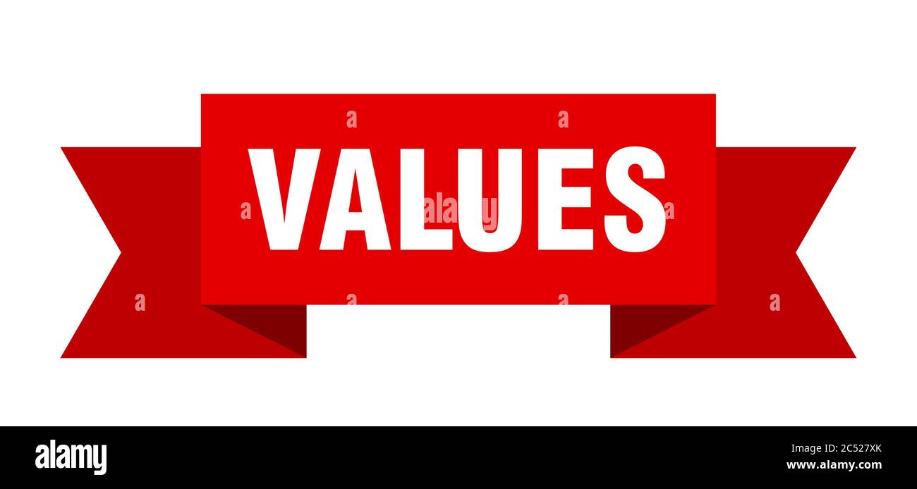values ribbon. values isolated band sign. values banner Stock Vector ...
